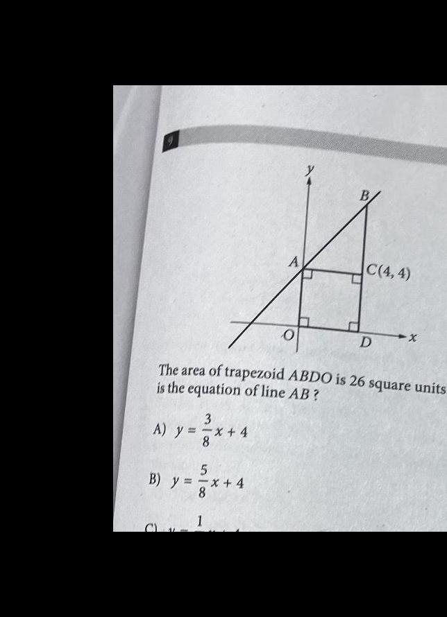 [ANSWERED] The area of trapezoid ABDO is 26 square units is the - Kunduz