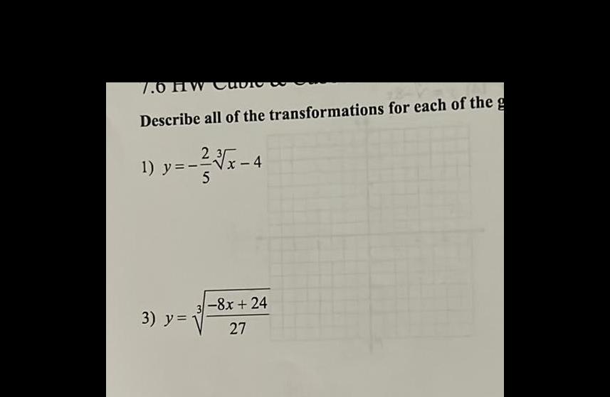 [answered] 7 0 Describe All Of The Transformations For Each Of The G 1 Kunduz