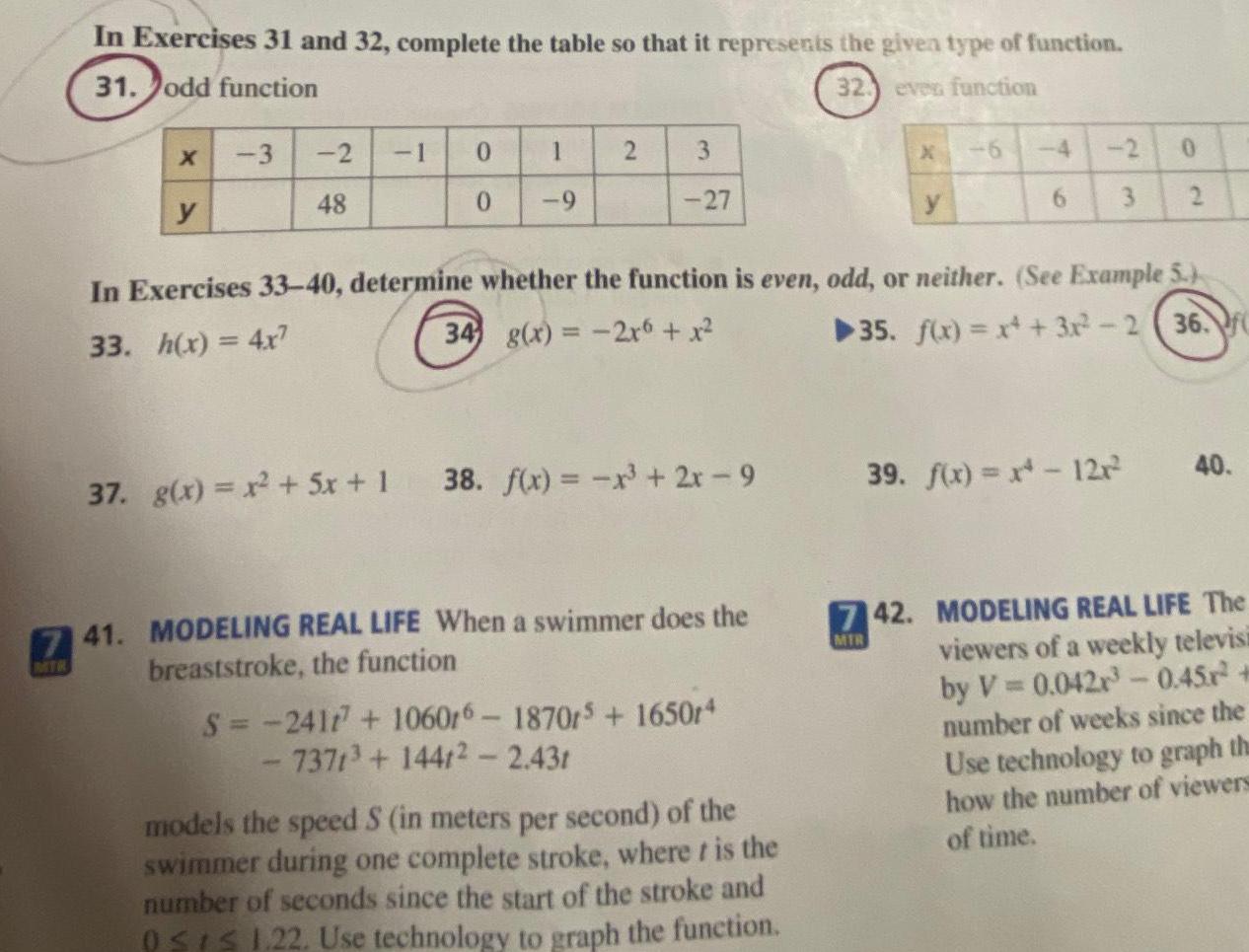 [ANSWERED] MTR In Exercises 31 and 32 complete the table so that it - Kunduz