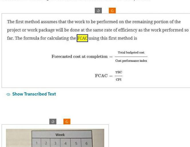 [ANSWERED] The first method assumes that the work to be performed on ...