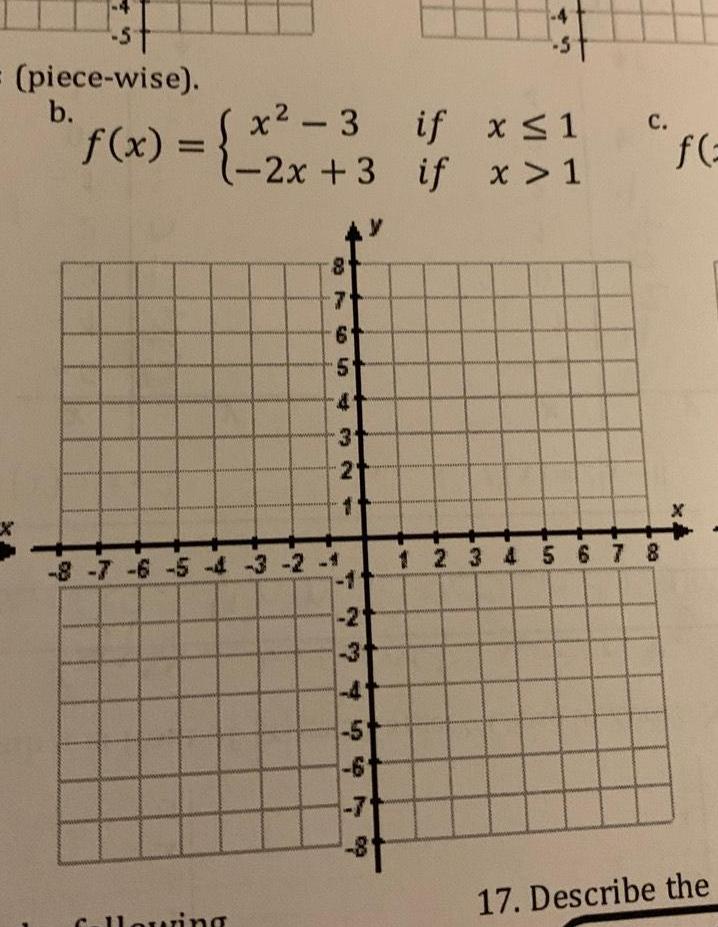 [ANSWERED] piece wise b x 3 2x 3 f x Callowing 8 7 61 CO 65 5 4 3 432 8 ...