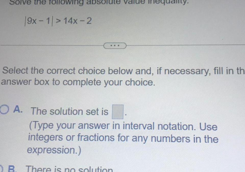 [ANSWERED] Solve the following 9x 1 14x 2 Select the correct choice - Kunduz