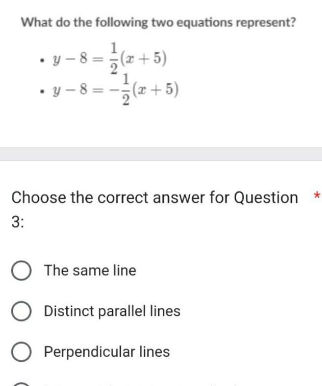 Answered What Do The Following Two Equations Represent 1 Y 8 X 5 1 Y Kunduz