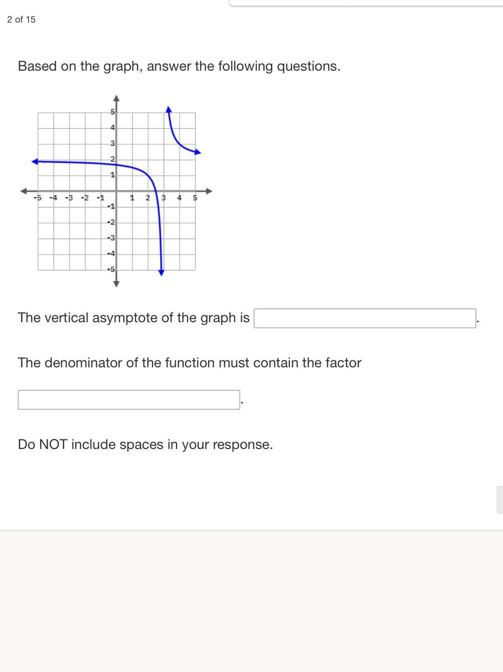 [ANSWERED] 2 of 15 Based on the graph answer the following ques ...