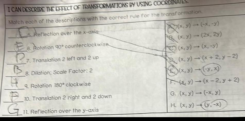 [answered] I Can Describe The Effect Of Transformations By Using Kunduz