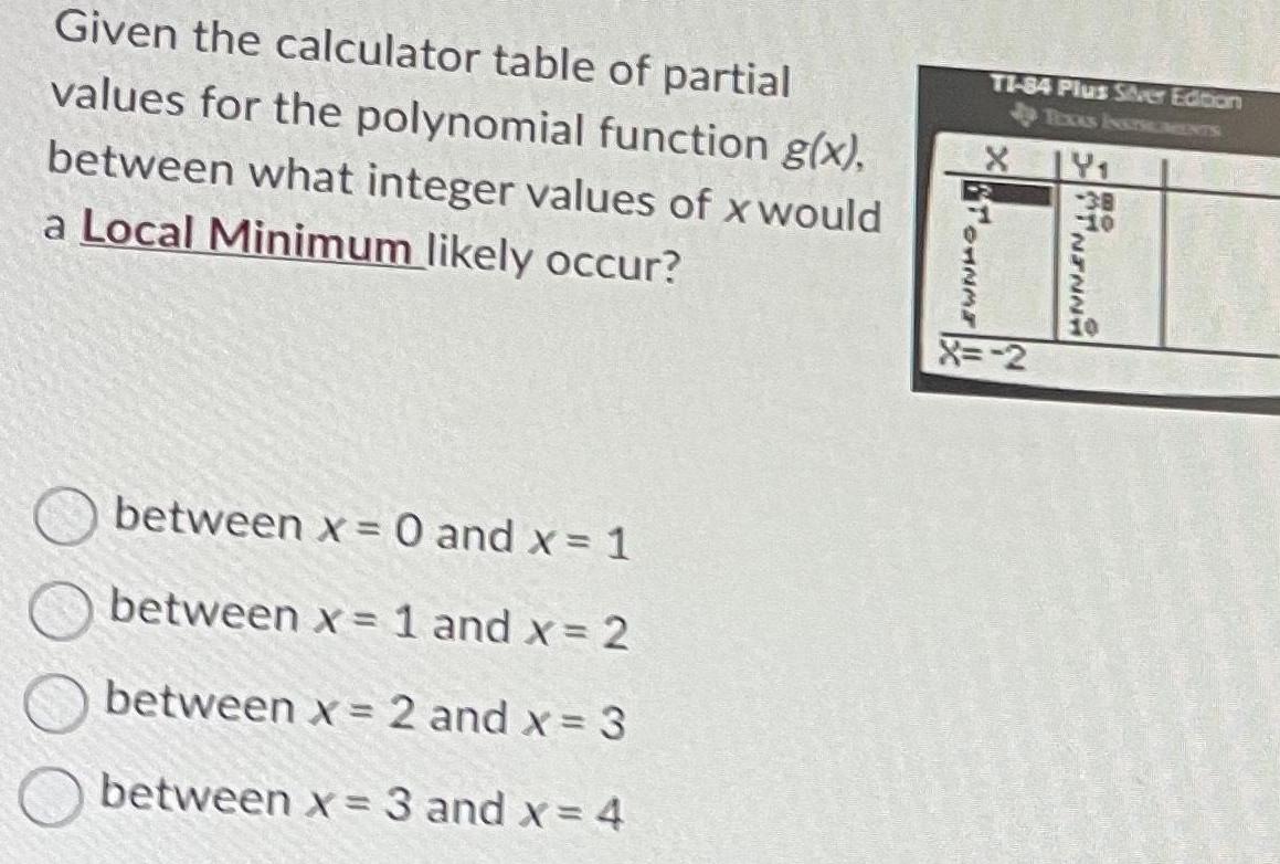 [ANSWERED] Given the calculator table of partial values for the - Kunduz