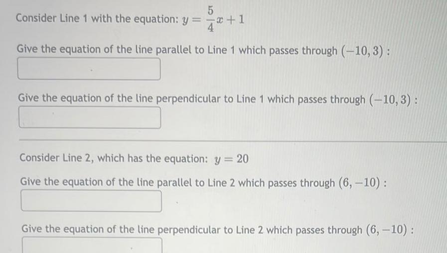 [ANSWERED] 5 Consider Line 1 with the equation y x 1 Give the equation - Kunduz