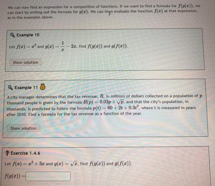 [ANSWERED] We can now find an expression for a composition of functions - Kunduz