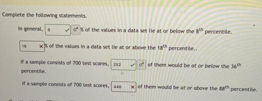 [ANSWERED] Complete the following statements In general 8 18 0 of the - Kunduz