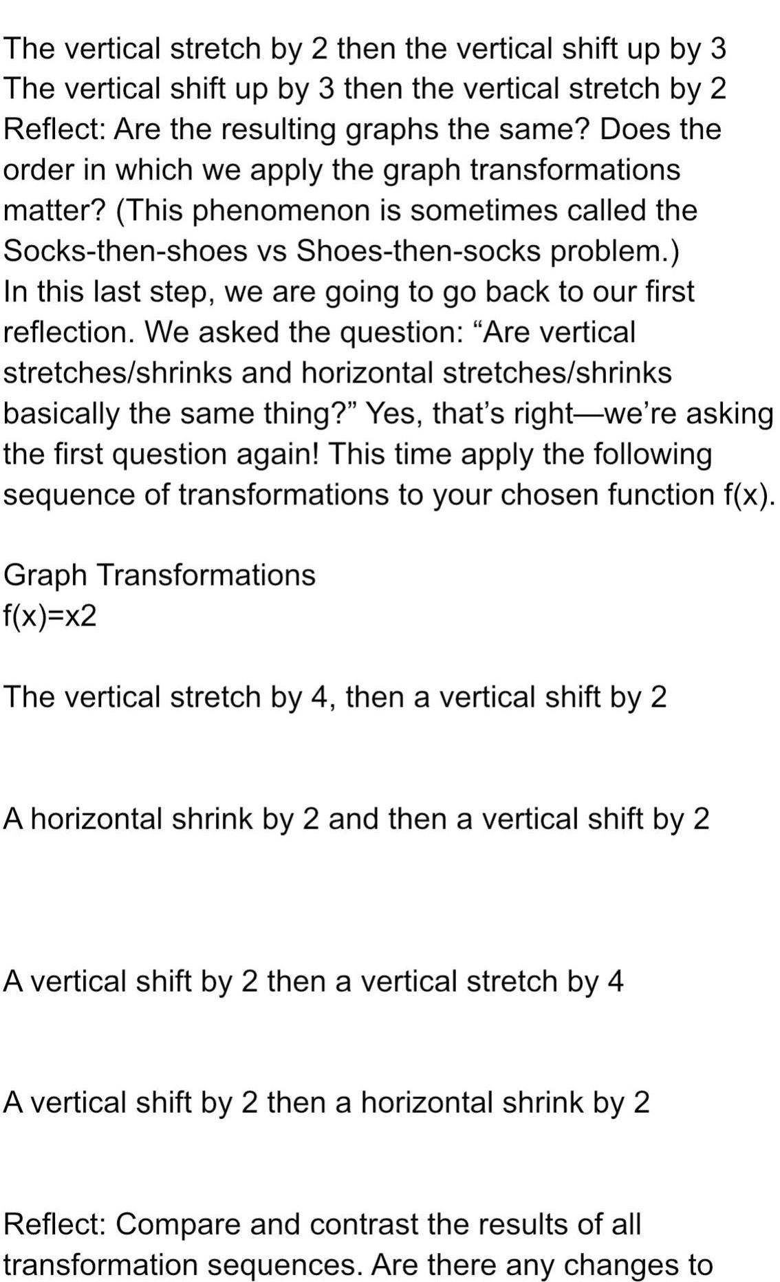 ANSWERED The Vertical Stretch By 2 Then The Vertical Shift Up ANSWERED The Vertical Stretch By 2 Then The Vertical Shift Up