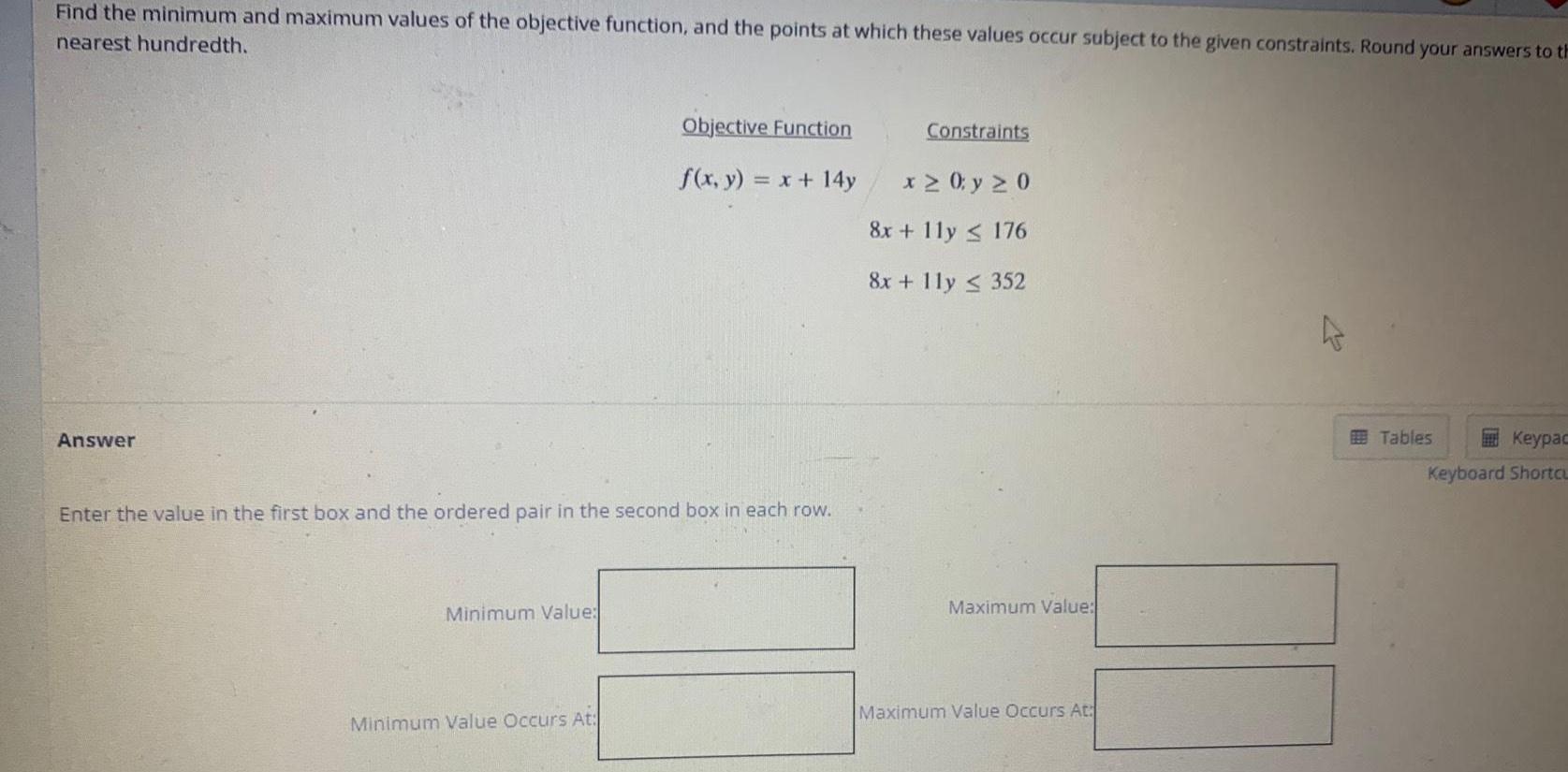 ANSWERED Find The Minimum And Maximum Values Of The Objective answered-find-the-minimum-and-maximum-values-of-the-objective