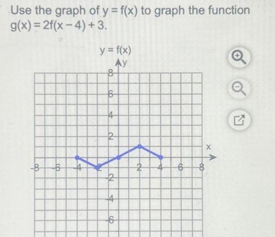 ANSWERED Use The Graph Of Y F X To Graph The Function G X 2f ANSWERED Use The Graph Of Y F X To Graph The Function G X 2f