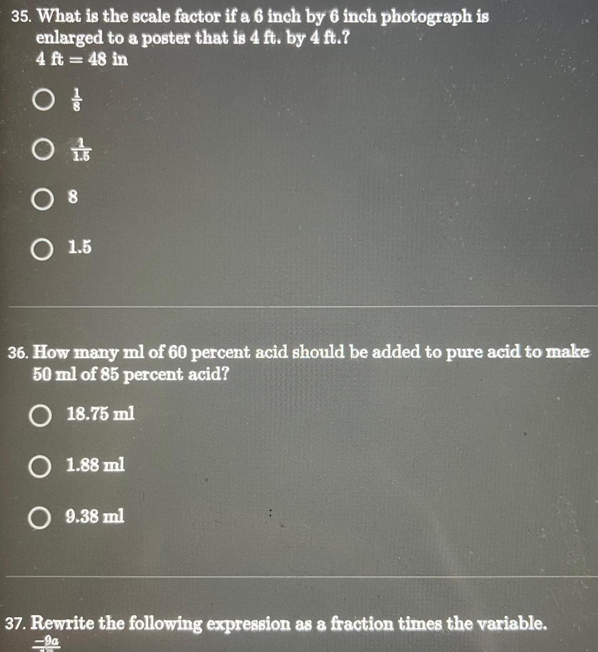 ANSWERED 35 What Is The Scale Factor If A 6 Inch By 6 Inch Photograph ANSWERED 35 What Is The Scale Factor If A 6 Inch By 6 Inch Photograph