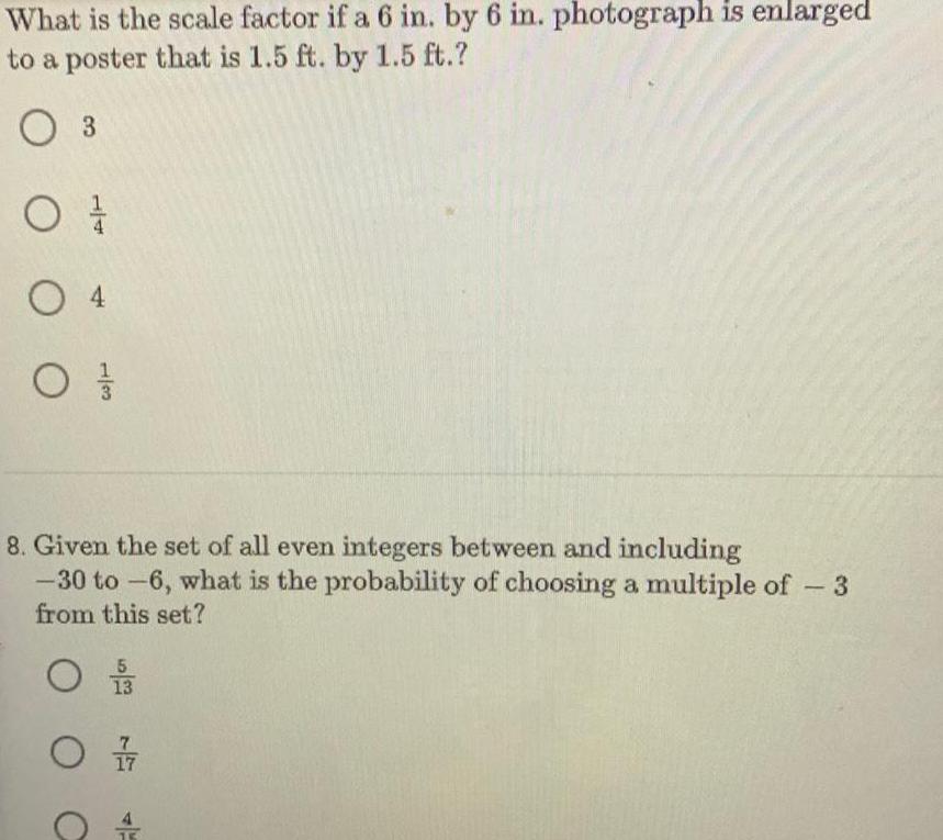 ANSWERED What Is The Scale Factor If A 6 In By 6 In Photograp ANSWERED What Is The Scale Factor If A 6 In By 6 In Photograp