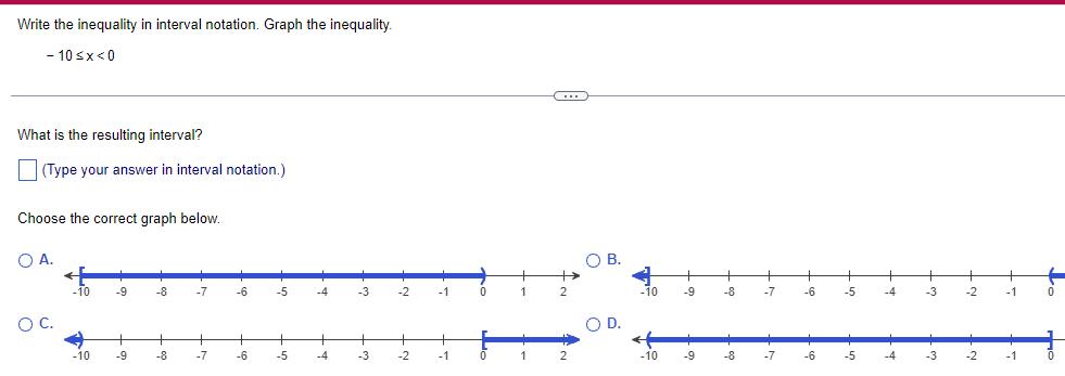 Interval Notation Graph