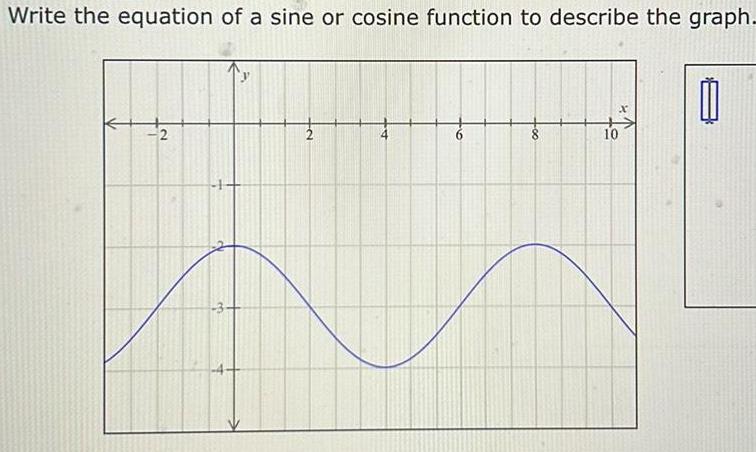 Cosine Function Equation